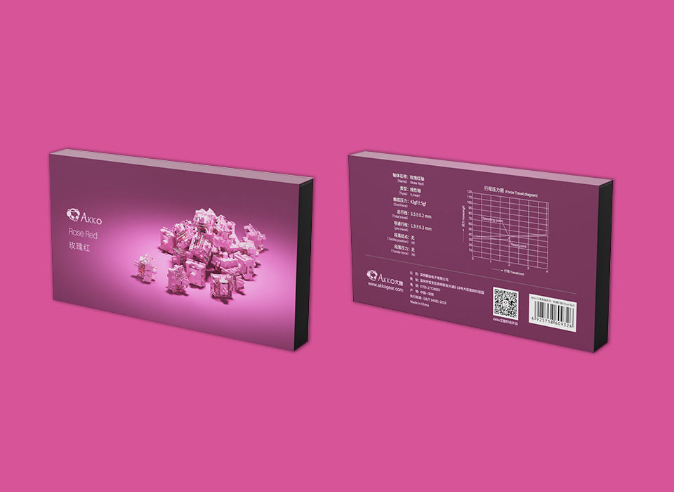 Akko CS Rose Red Switches (Box of 45 Switches) - Mechbox Ltd