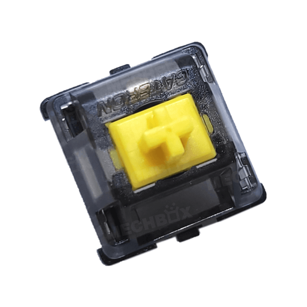 Gateron CAP Black Crystal V2 Yellow Switch Sample - Mechbox Ltd